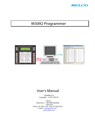Selco M3000 Analogue Alarm Monitor Programmer Manual | Manualzz