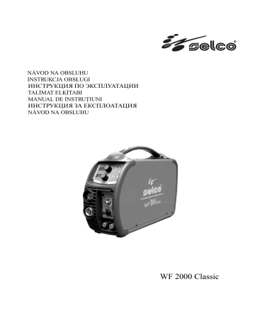 Selco WF 2000 CLASSIC instruction manual | Manualzz