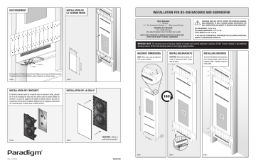 Paradigm BX-208 Installation Guide | Manualzz