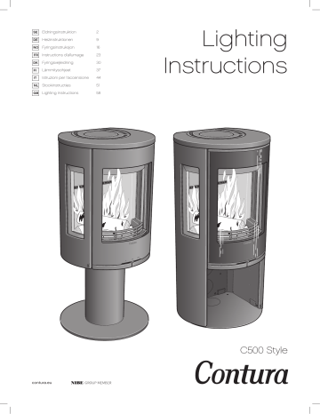 Contura 500 Style-series Wood burning stove Instructions | Manualzz