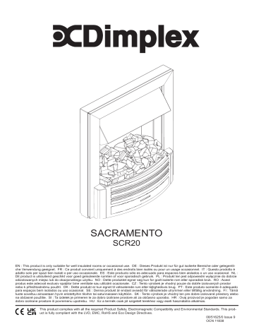 Dimplex SCR20 Sacramento Instruction manual | Manualzz