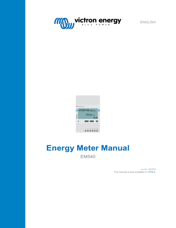3. Information on multiple Zigbee pairs. Victron energy Energy Meter ...
