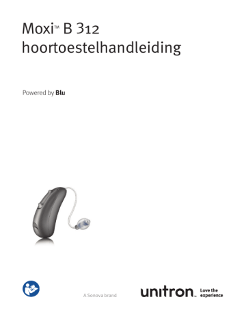 Unitron Moxi B-312 Gebruikershandleiding | Manualzz