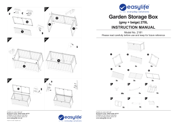 Easylife Outdoor Garden Storage Box Instructions | Manualzz