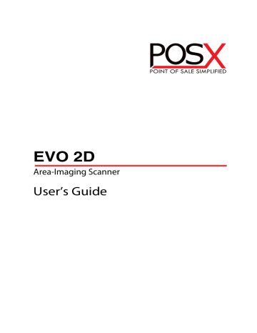 POS-X 995ED047300333 EVO 2D Barcode Scanner User Manual | Manualzz