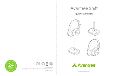 Avantree Shift Wireless Home Entertainment System User Guide | Manualzz