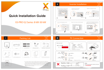 SOLEX Solax X3 PRO Three Phase Inverter Installation Guide | Manualzz