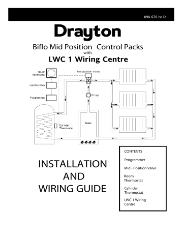 Drayton Biflo Mid Position Control Packs Installation Guide | Manualzz