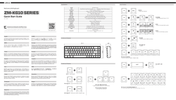 ZALMAN ZM-K610 Series Mechanical 68 Keyboard Mode d'emploi | Manualzz