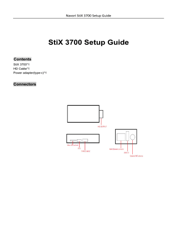 Navori StiX 3700 Digital Signage Player User Guide | Manualzz