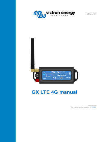 victron energy GX LTE 4G Intelligent Controls User Manual | Manualzz