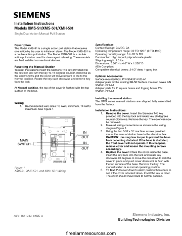 SIEMENS XTRI-S Single Dual Action Instruction manual | Manualzz