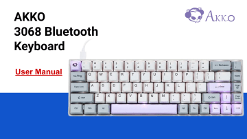AKKO 3068 Bluetooth Keyboard Owner's Manual | Manualzz