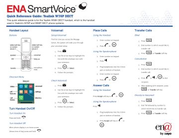 Yealink W76P DECT Phone System User Guide | Manualzz