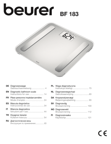 Beurer BF 183 Diagnostic Bathroom Scale instruction manual | Manualzz