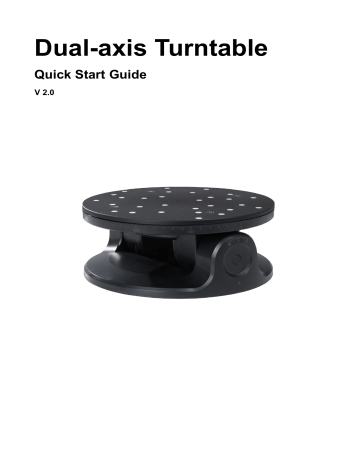 Revopoint 3D Dual-axis 3D Scanner Turntable User Guide | Manualzz