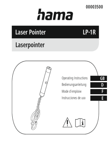 Hama LP-1R Laser Pointer instruction manual | Manualzz