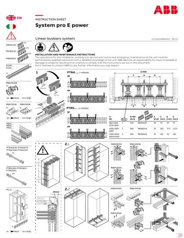 ABB System pro E power Instruction manual | Manualzz