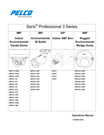 PELCO SARIX PRO 3 Series Indoor Camera Instructions | Manualzz