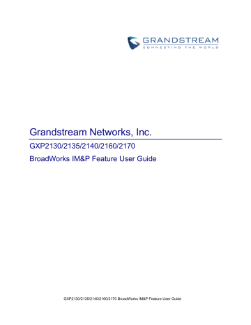 GRANDSTREAM GXP2130 Enterprise IP Phone User Guide | Manualzz