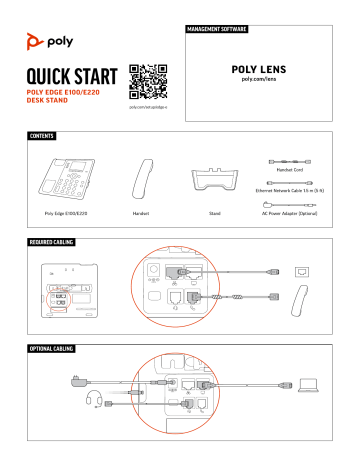 Poly Edge E220 Bluetooth IP Phone User Guide | Manualzz