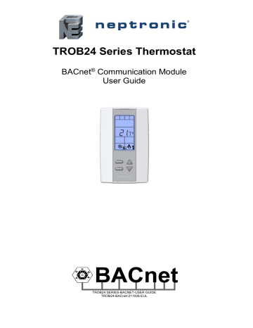neptronic TROB24 VAV Wall Mount Controller User Guide | Manualzz