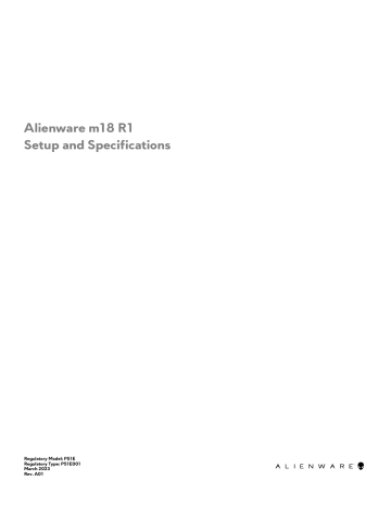 Alienware m18 R1 Gaming Laptop Owner’s Manual | Manualzz