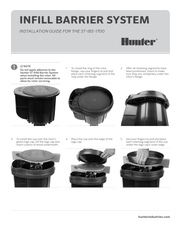 Hunter ST-IBS-1700 Infill Barrier System Installation Guide | Manualzz