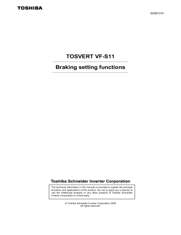 Toshiba TOSVERT Transistor Inverter User Guide | Manualzz