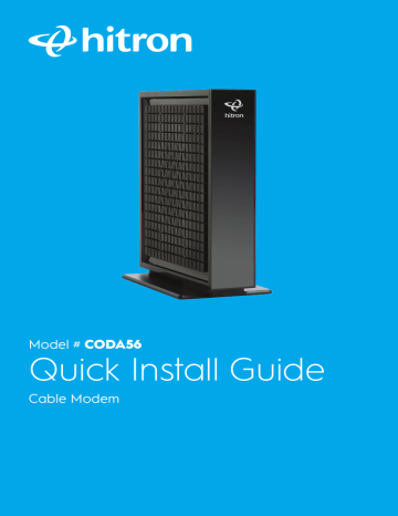 Hitron CODA56 Cable Modem User Manual | Manualzz