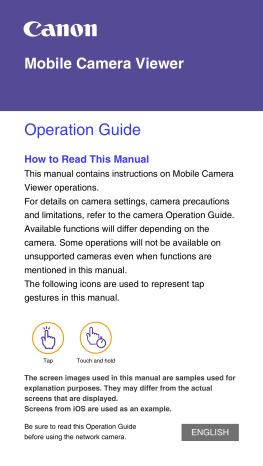 Candy VB-M46 Mobile Camera Viewer User Manual | Manualzz
