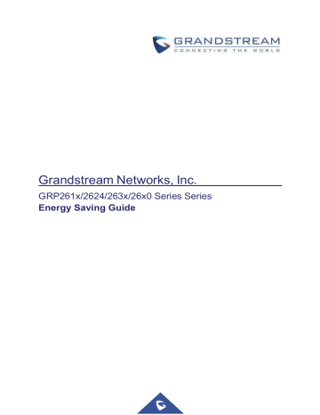 Grandstream GRP261x/2624/263x/26x0 Series Guide | Manualzz