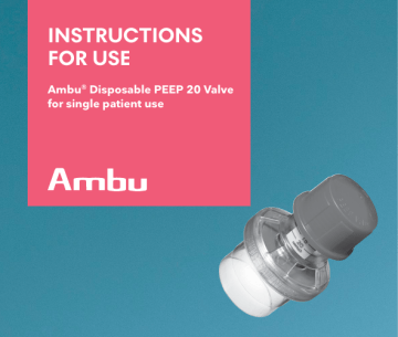 Ambu PEEP Valves - Disposable and Reusable Instruções de operação ...