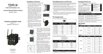 ATOP MW5502C Series Installation Guide | Manualzz