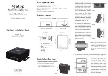 ATOP MB5201 Installation Guide | Manualzz