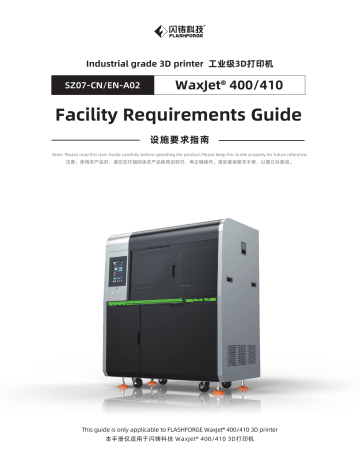 Flashforge WaxJet 400 Guide | Manualzz