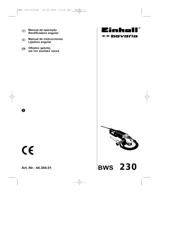 EINHELL BWS 230 Angle Grinder Instrucciones de operación | Manualzz