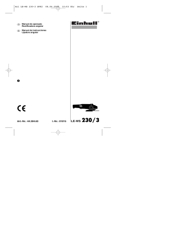 EINHELL LE-WS 230/3 Angle Grinder Instrucciones de operación | Manualzz