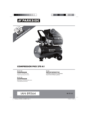 Parkside PKO 270 A1 Air Compressor Instructions | Manualzz