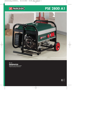 Parkside PSE 2800 A1 Power Generator Instructions | Manualzz