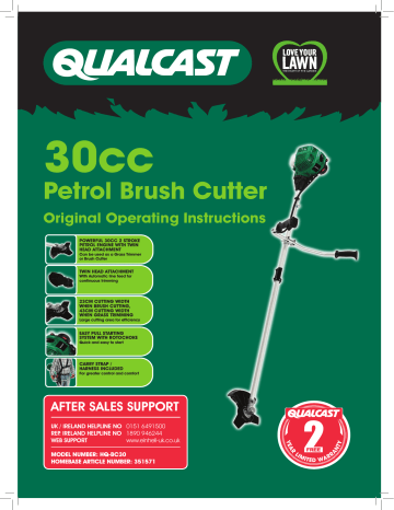 Qualcast HQ-BC 30 Petrol Scythe Instructions | Manualzz