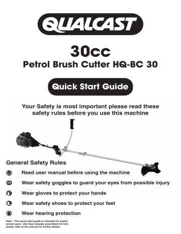 Qualcast HQ-BC 30 Petrol Scythe Instructions | Manualzz