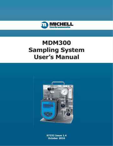 Michell Instruments MDM300 User Manual | Manualzz