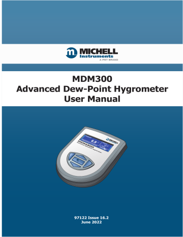 Michell Instruments MDM300 User Manual | Manualzz