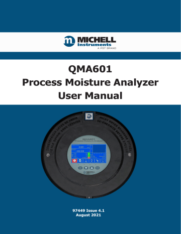 Michell Instruments QMA601 User Manual | Manualzz