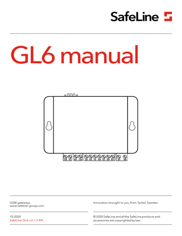 SafeLine GL6 Manual | Manualzz