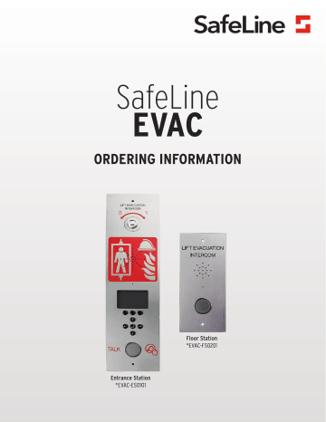 SafeLine EVAC Manual | Manualzz