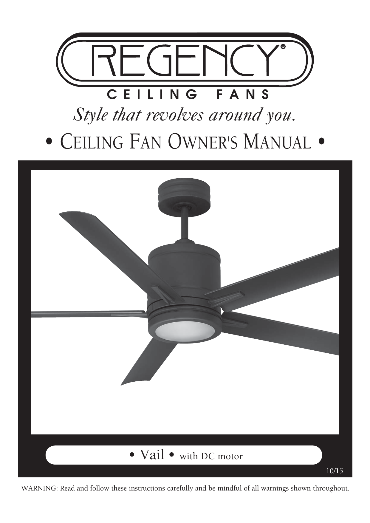 Regency Ceiling Fan Remote Instructions | Shelly Lighting