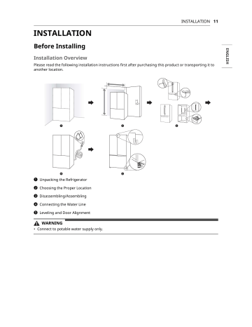 LG Electronics LRFLC2706S 27 cu. ft. Smart Counter Depth MAX French ...