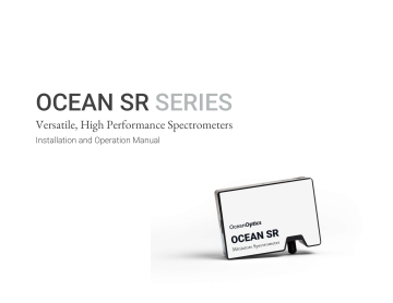 Ocean Insight SR Series Spectrometer Owner Manual | Manualzz